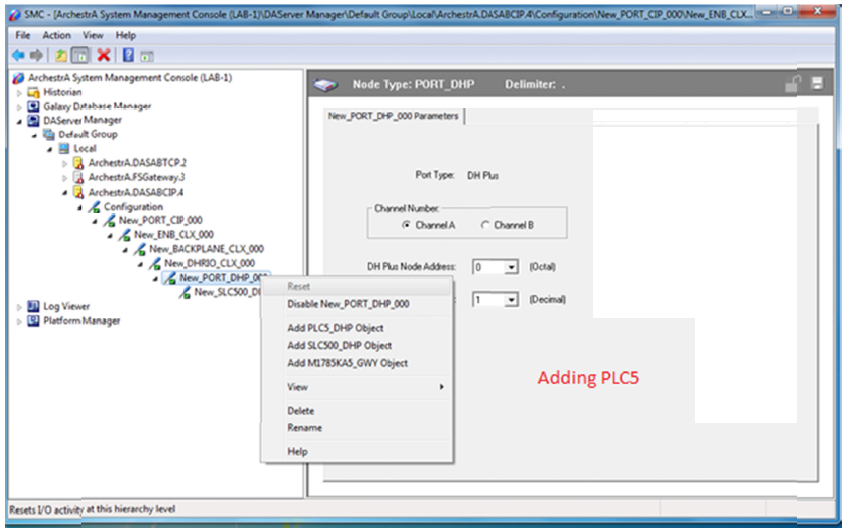 Access SLC500 software PLC5 using WonderWare DASABCIP