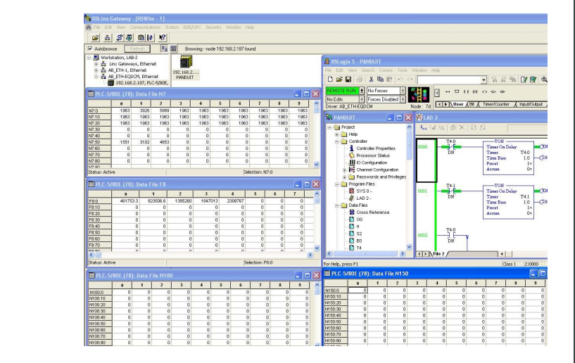 AB Ethernet to DF1 Application note using RSLINX Gateway