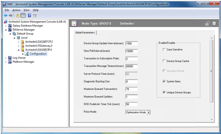 Accessing Allen Bradley DH485 SLC500 with EQ7000 using Wonderware DASABCIP